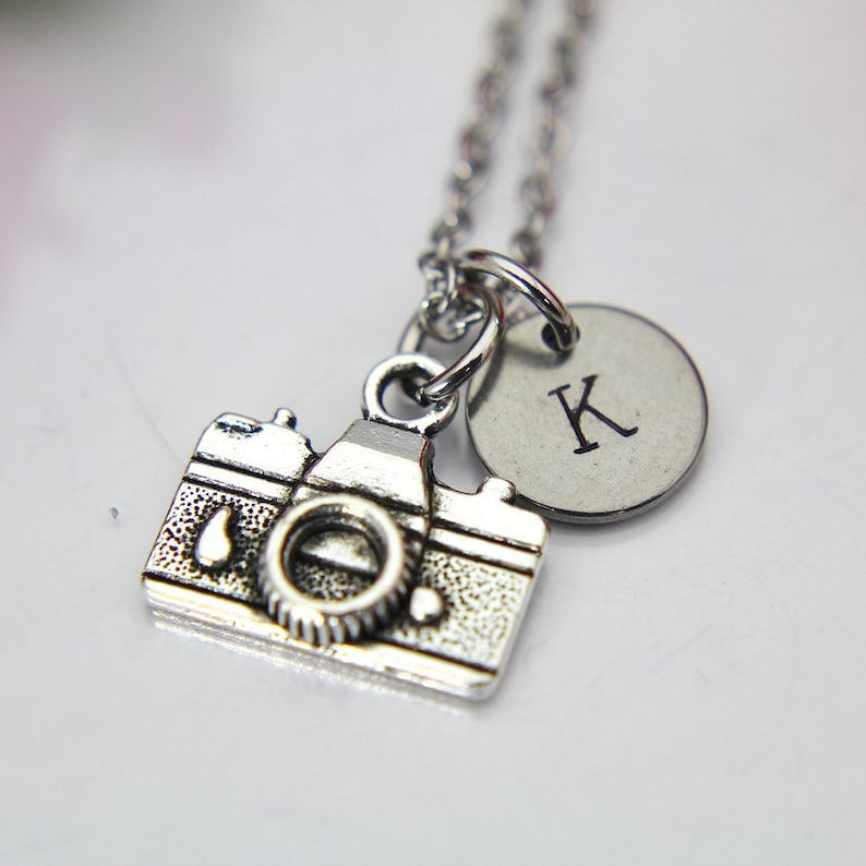 Camera Necklace Silver Camera Charm Photographer Gift - Etsy