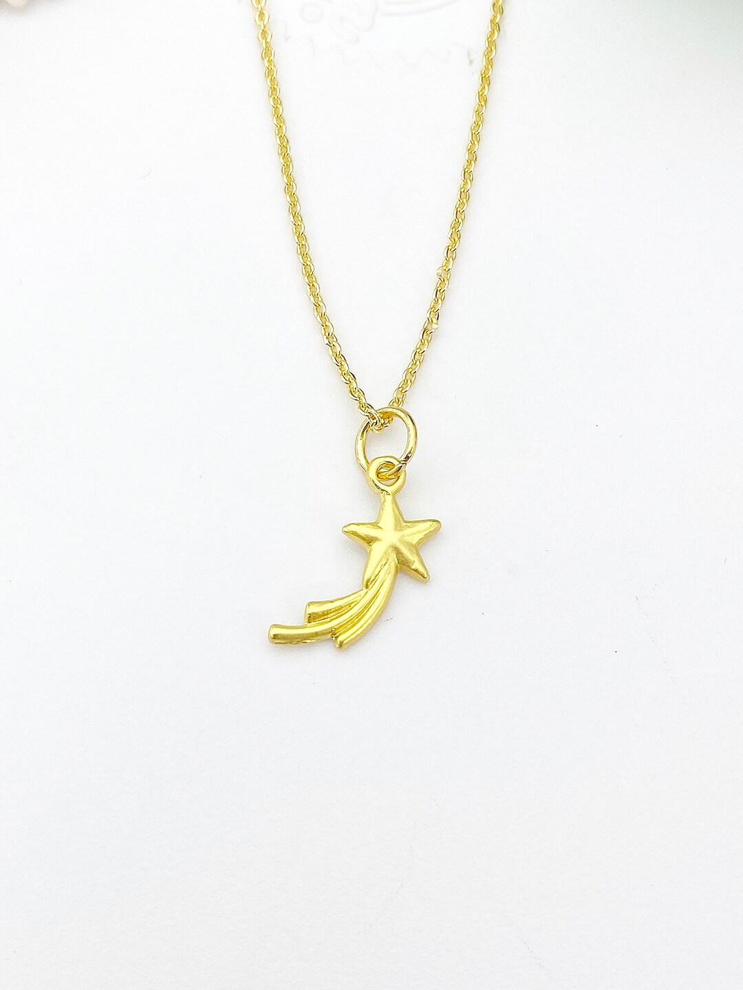 Gold Shooting Star Necklace Birthday Gifts, Personalized Gifts, N5215A ...