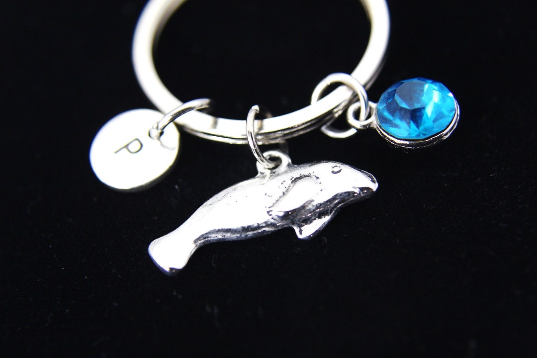 Sea Cow Keychain, Manatee, Manity Seal Fish, Birthstone Jewelry ...