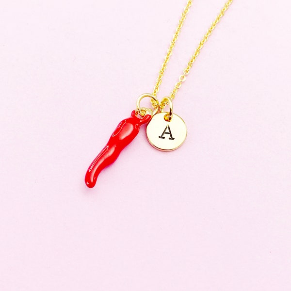 Hot Pepper Charm Necklace - Etsy