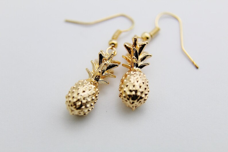Pineapple Earrings Pineapple Princess Earrings Tropical | Etsy