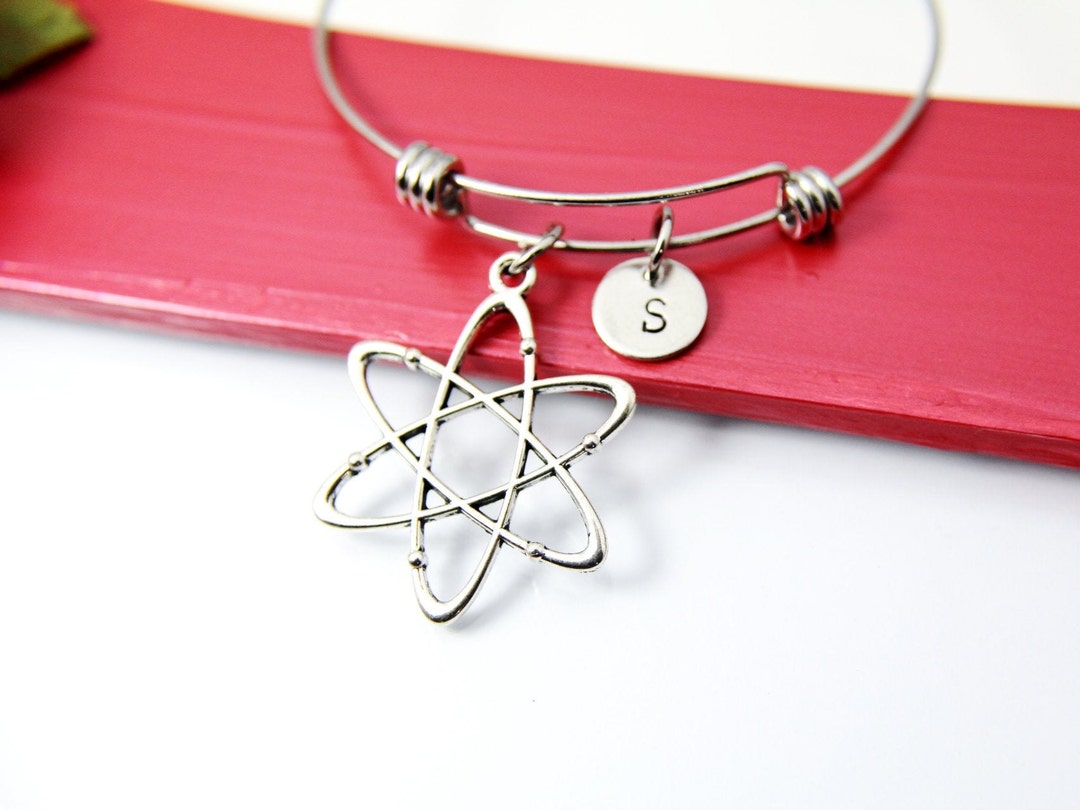 Atom Charm Bracelet, Atom Charm, Science Charm, Science Teacher Gift ...