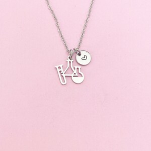 Science Laboratory Beakers Necklace, Chemistry Science Teacher ...
