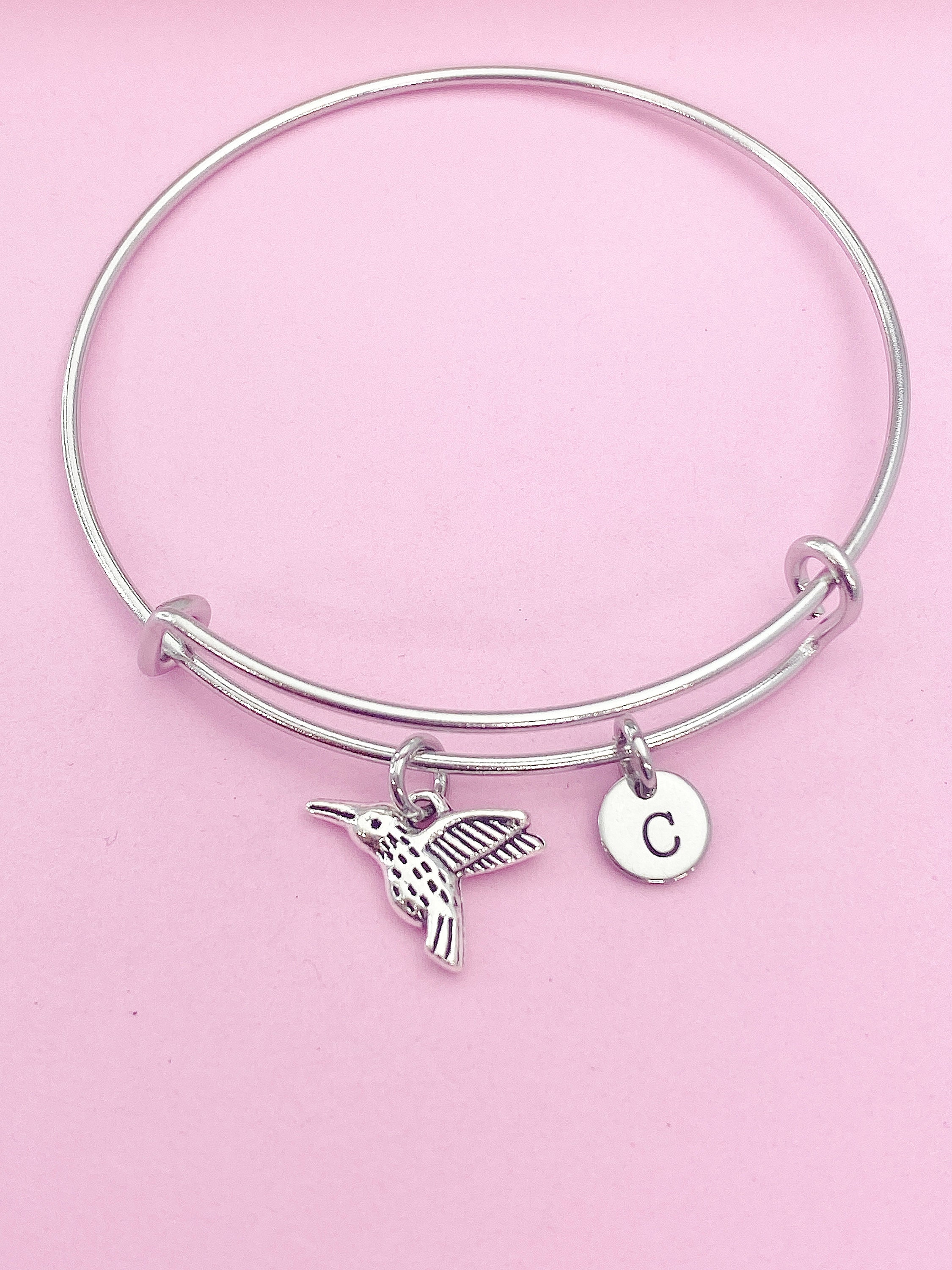 Silver Hummingbird Charm Bracelet Bird Watcher Ornithologists Zoology ...