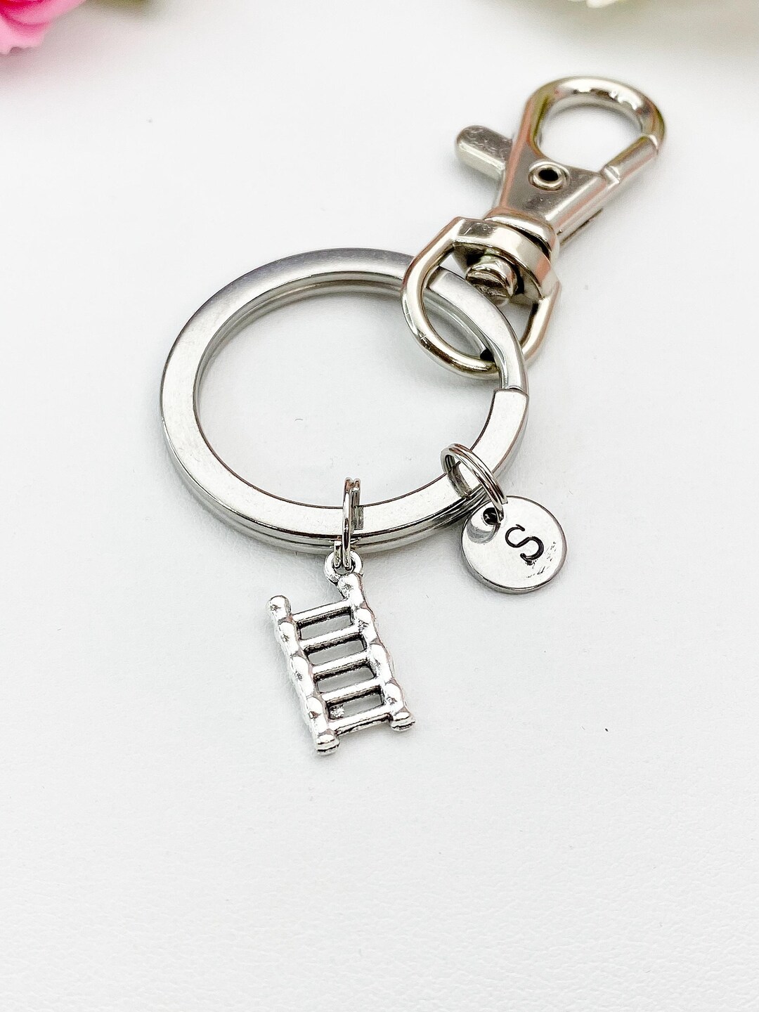 Ladder Charm Keychain – Symbolic Jewelry for Builders & Firefighters ...