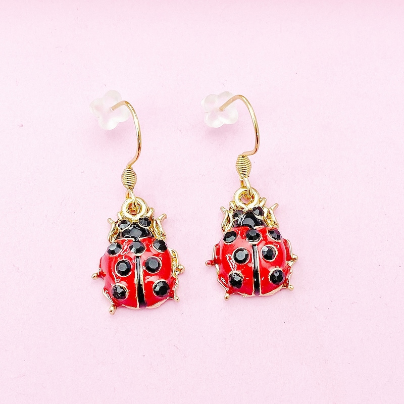 Ladybug Earrings - Etsy