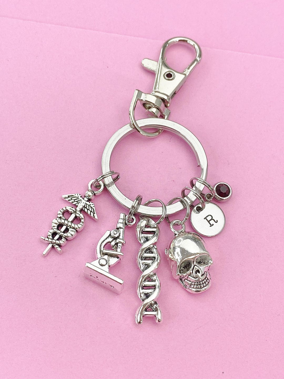 Crime Scene Investigation Keychain, DNA Caduceus Camera, Forensic ...