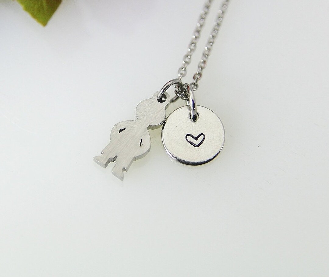 Stainless Steel Boy Charm Necklace, Boy Charm, Stainless Steel Jewelry ...