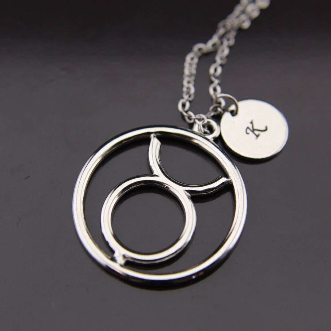 Silver Taurus Charm Necklace Taurus Necklace Taurus Charm Taurus ...