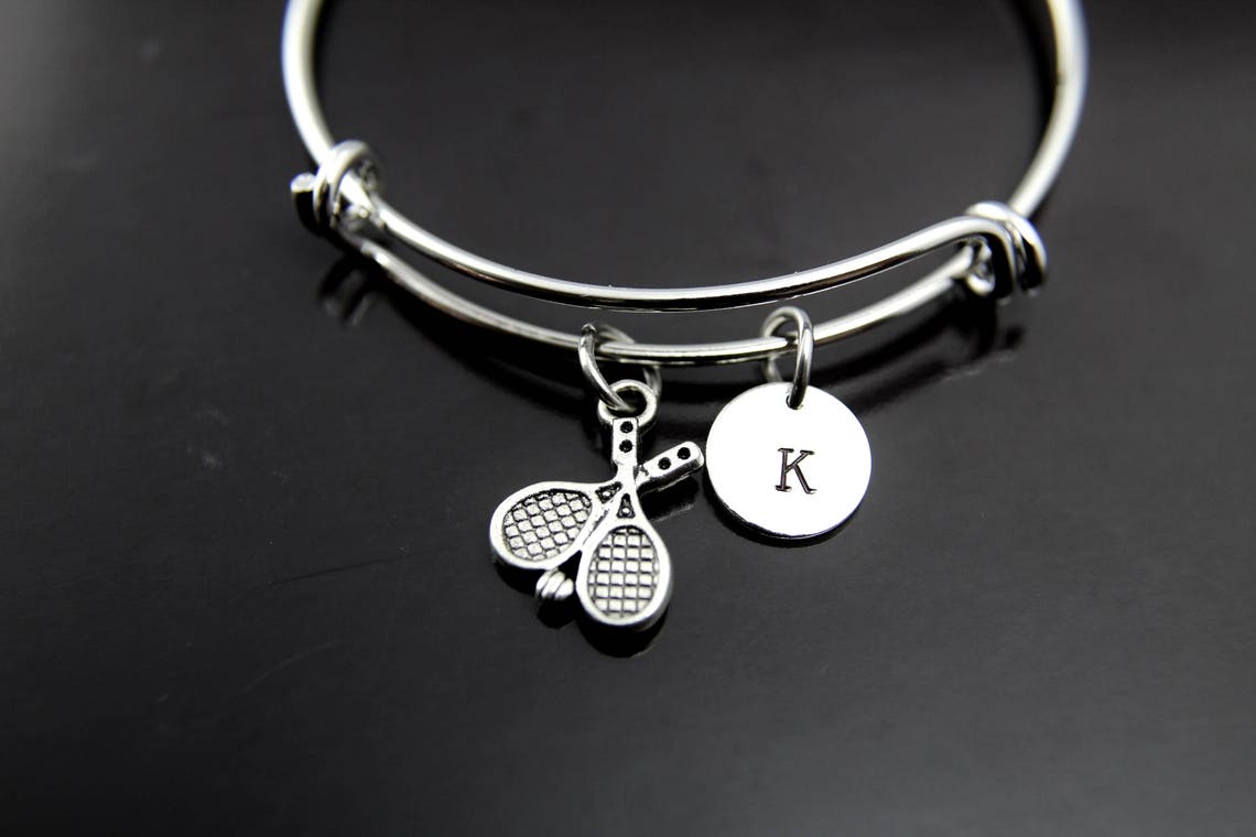 Tennis Racket Bangle Tennis Bracelet Tennis Racket Charm | Etsy