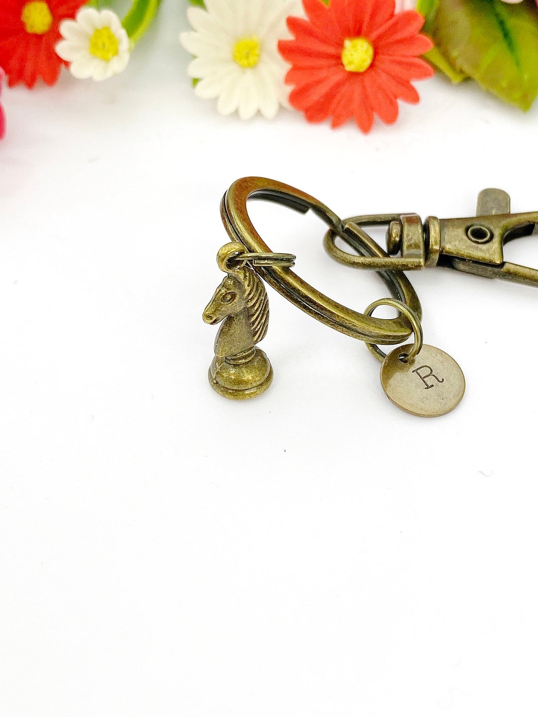 The Knight Chess Piece Keychain Horse Chess Piece Option, Personalized ...