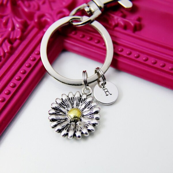 Daisy Keychain - Etsy
