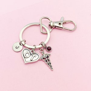 Occupational Therapist Keychain, Caduceus OT Heart Charm, Graduation ...