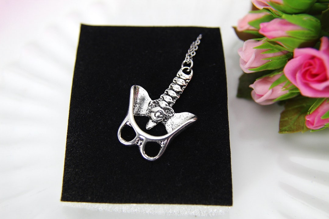 Silver Pelvis Bone Charm Necklace, Silver Human Anatomical Spine Charm ...