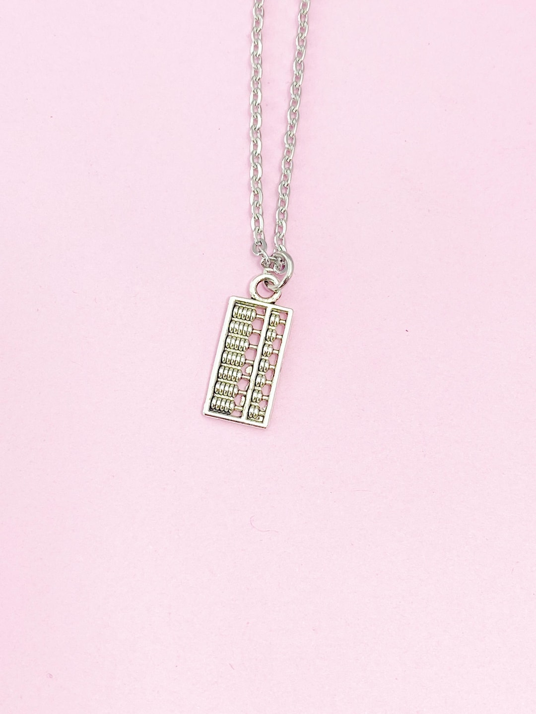 Silver Abacus Charm Necklace, N1500Z - Etsy