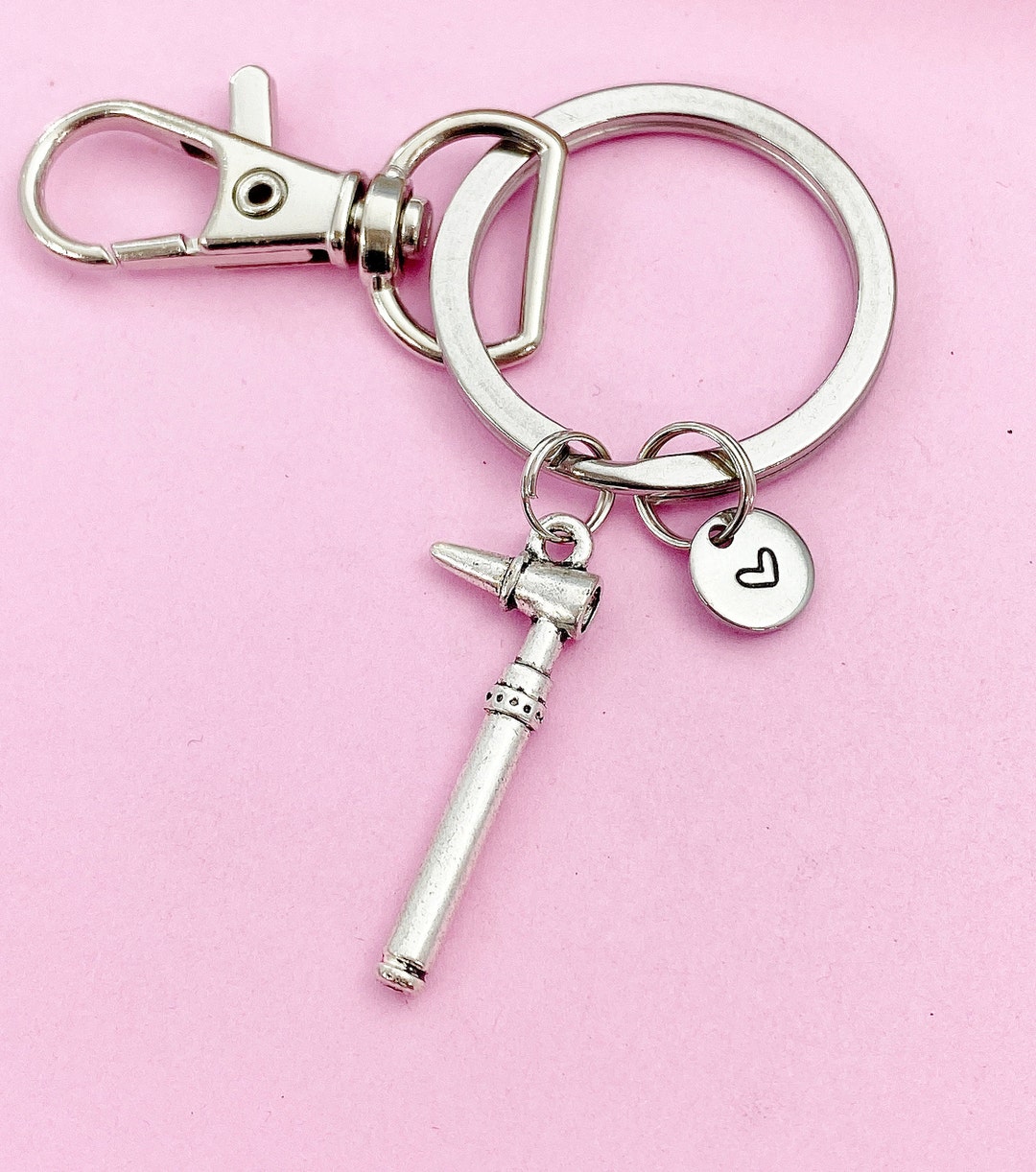 Silver Otoscope Charm Keychain, Audiology Medical Device Charm ...