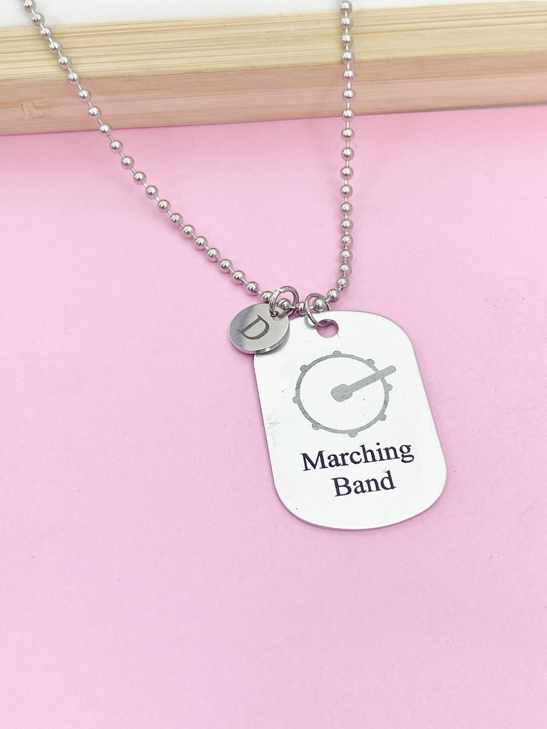 Silver Marching Band Bass Drum Charm Necklace or Keychain Gifts Ideas ...