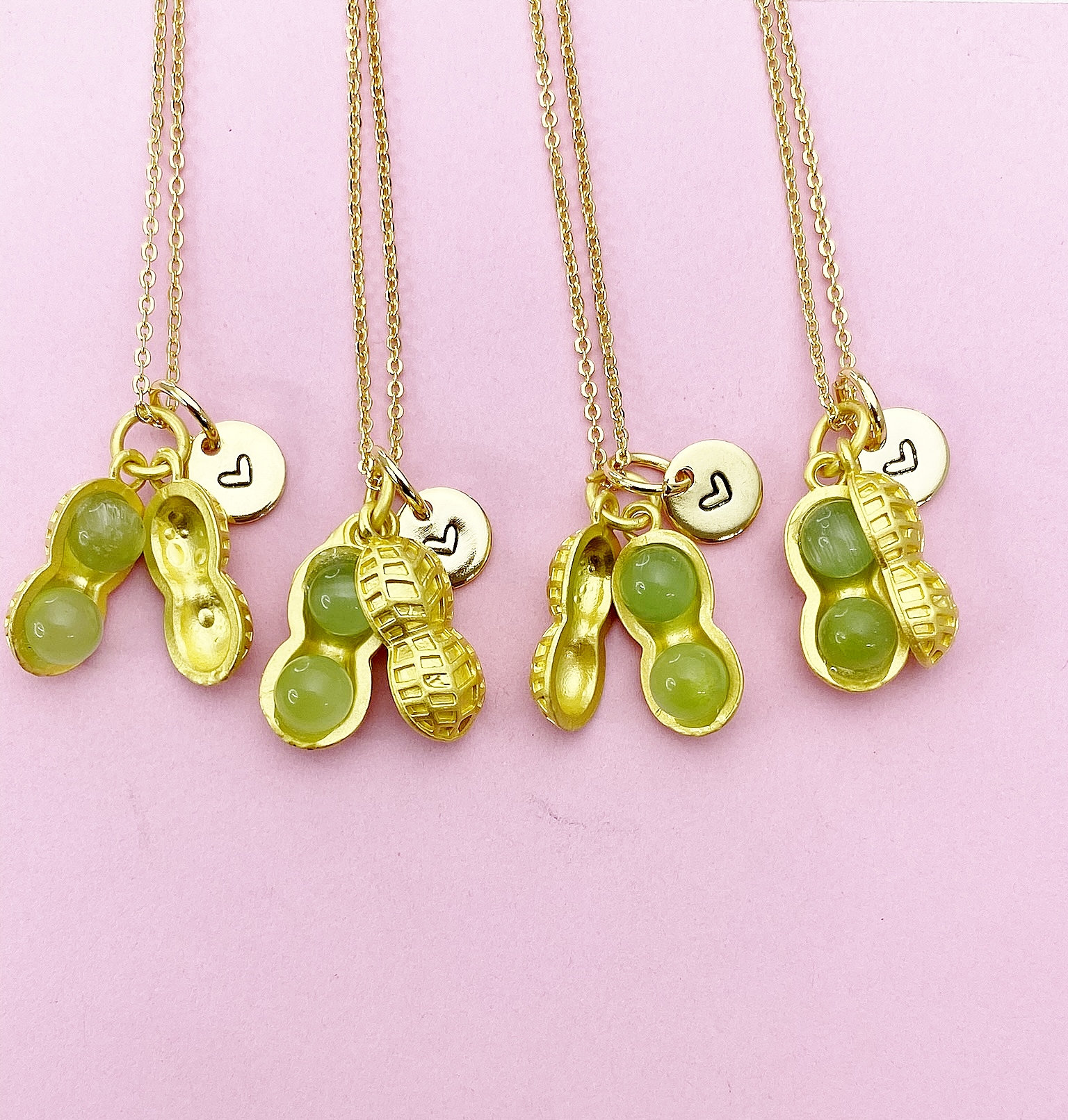 Gold Peanut Necklace Best Friends Birthday Gifts, Personalized Gifts ...