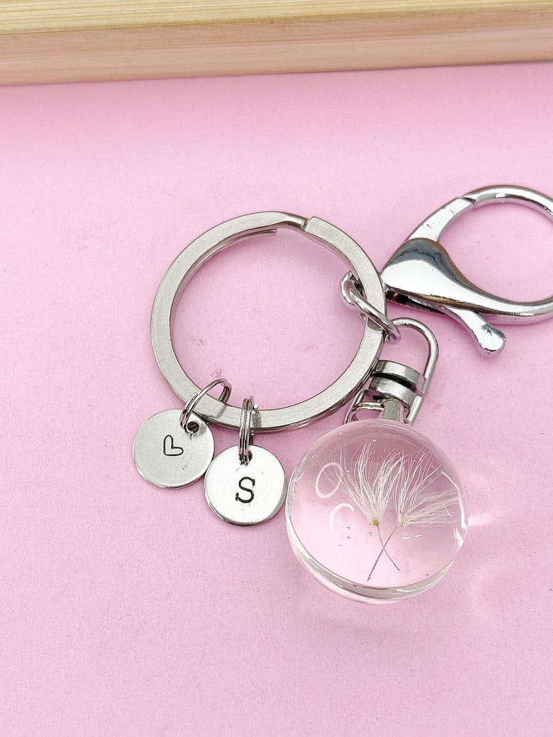 Silver Dandelion Keychain, Birthday Wish Jewelry Gifts, N1263Z - Etsy