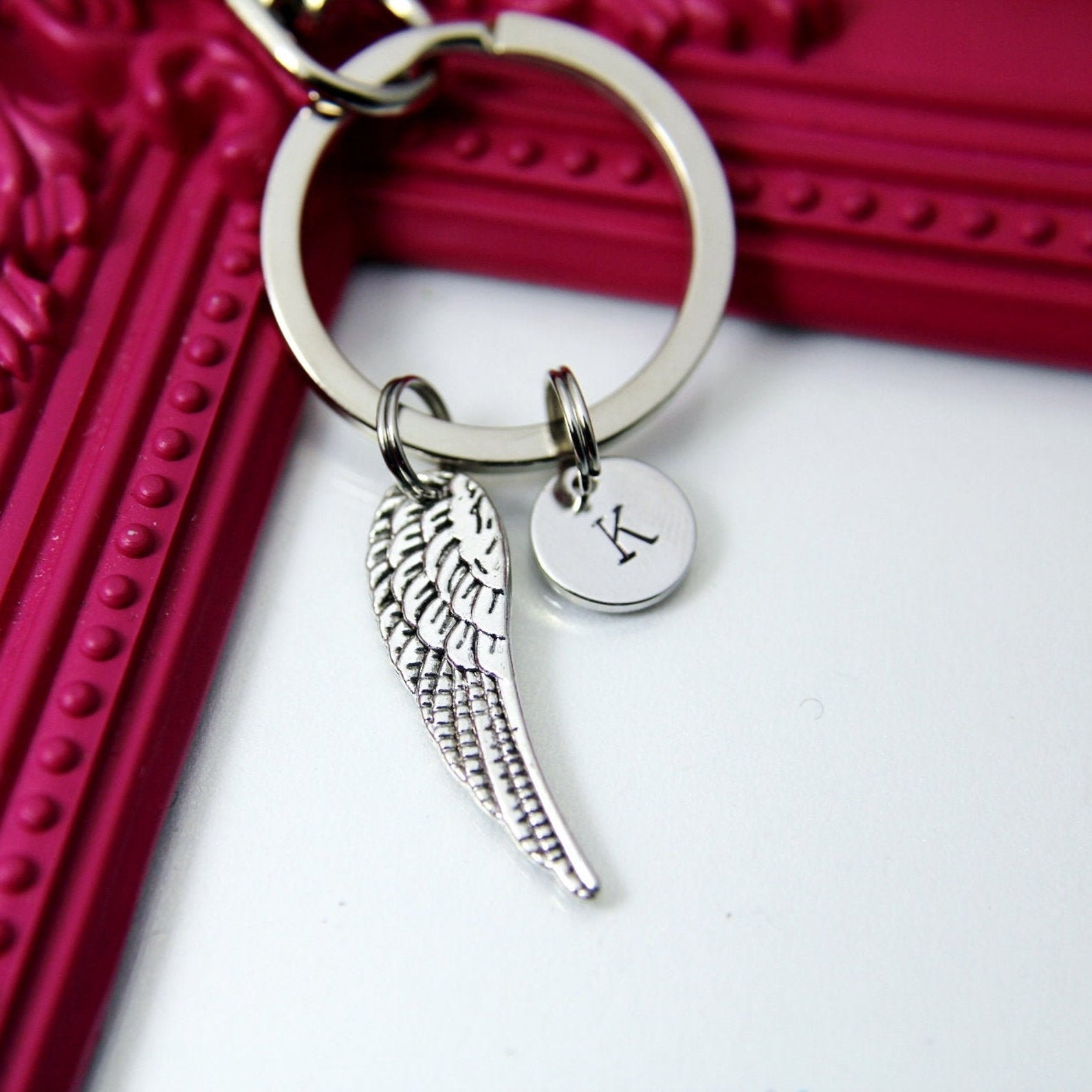 Guardian Angel Keychain Gift Guardian Angel Wing Charm - Etsy