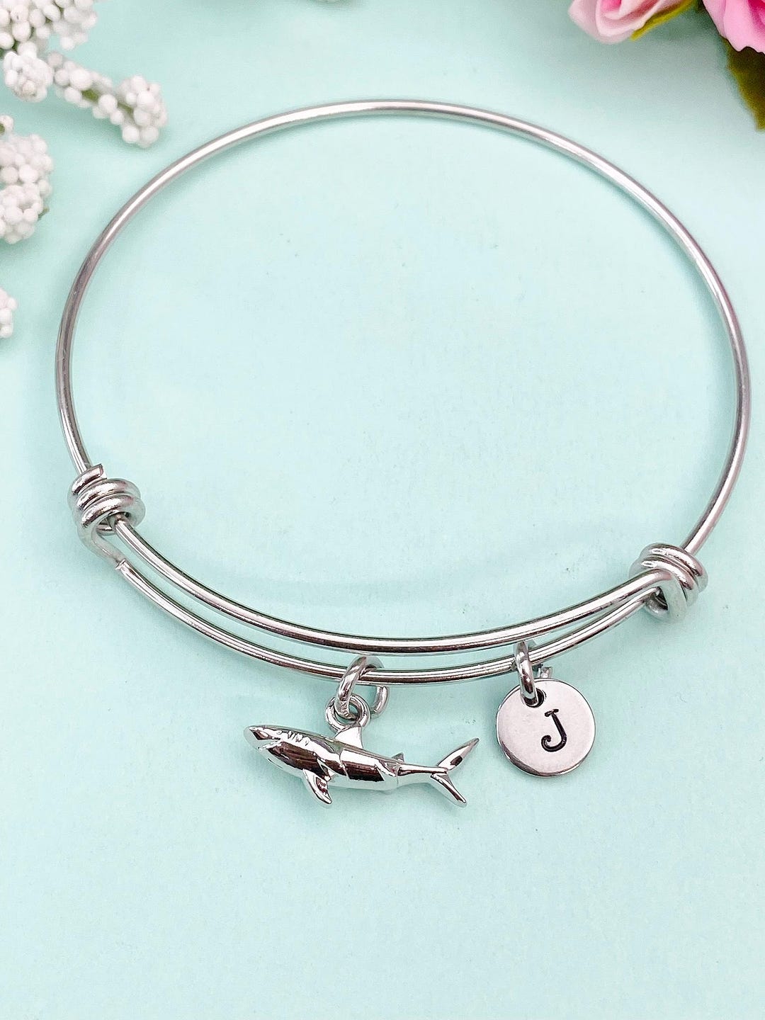 Silver Shark Charm Bracelet, Biologist Research Technician Aquarist ...