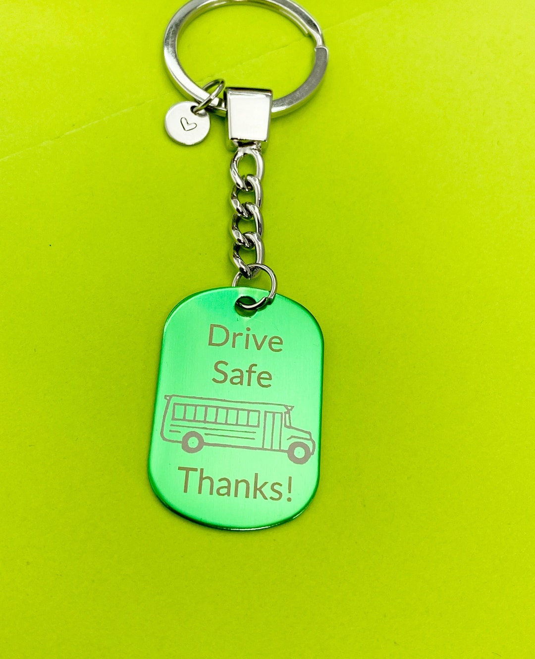Drive Safe Bus Driver Keychain, Best Christmas Gift for School Bus ...
