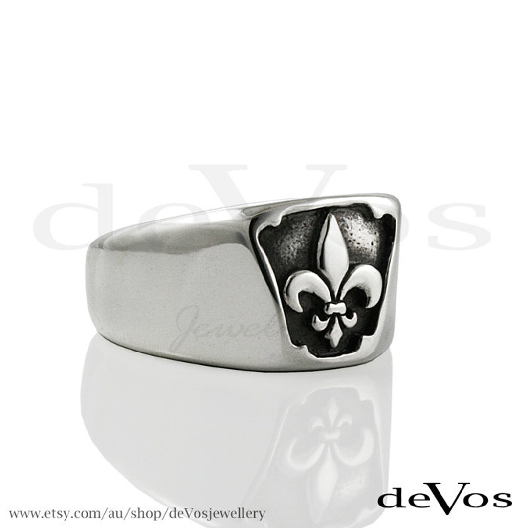 Fleur De Lis Signet Ring - Etsy