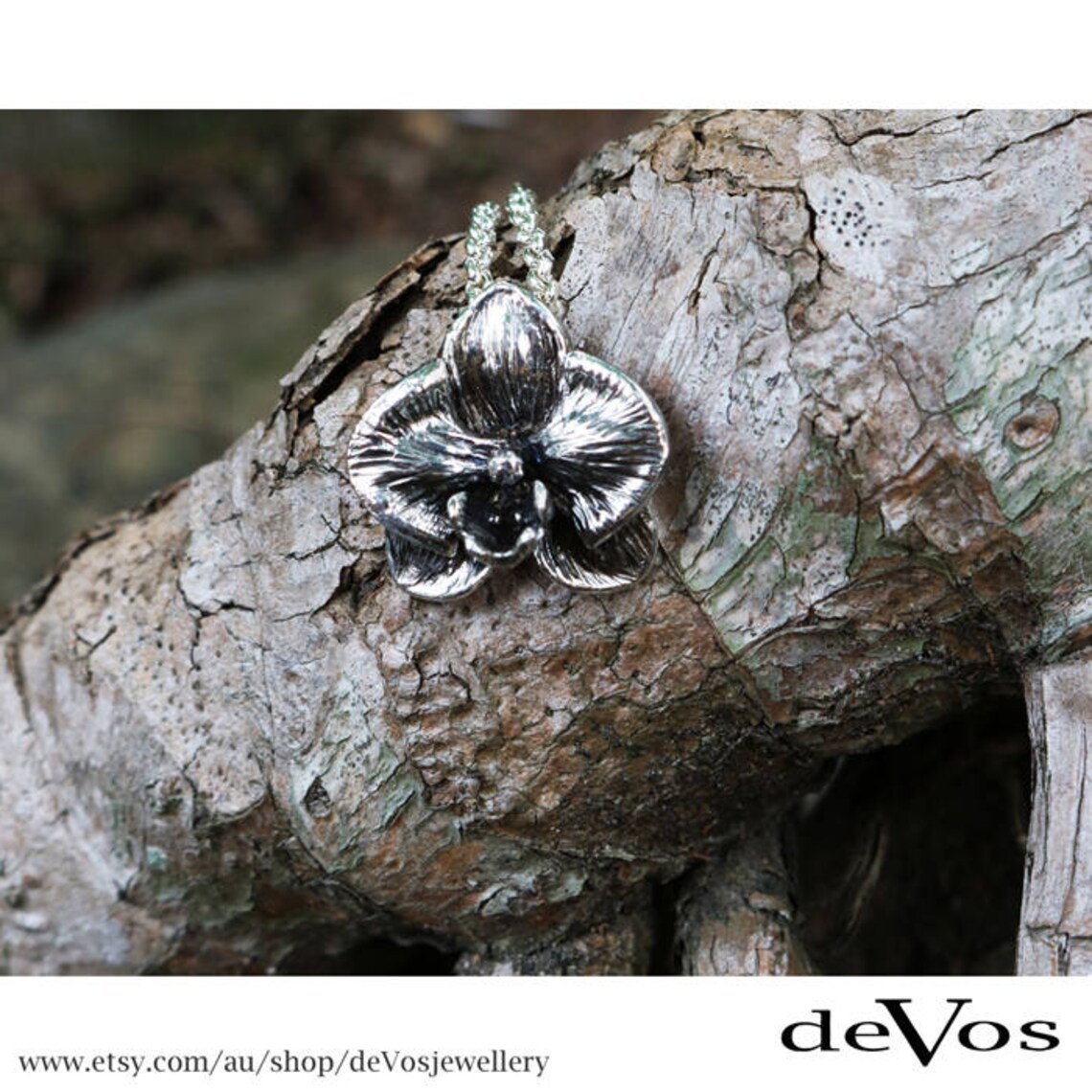 Orchid Pendant - Etsy