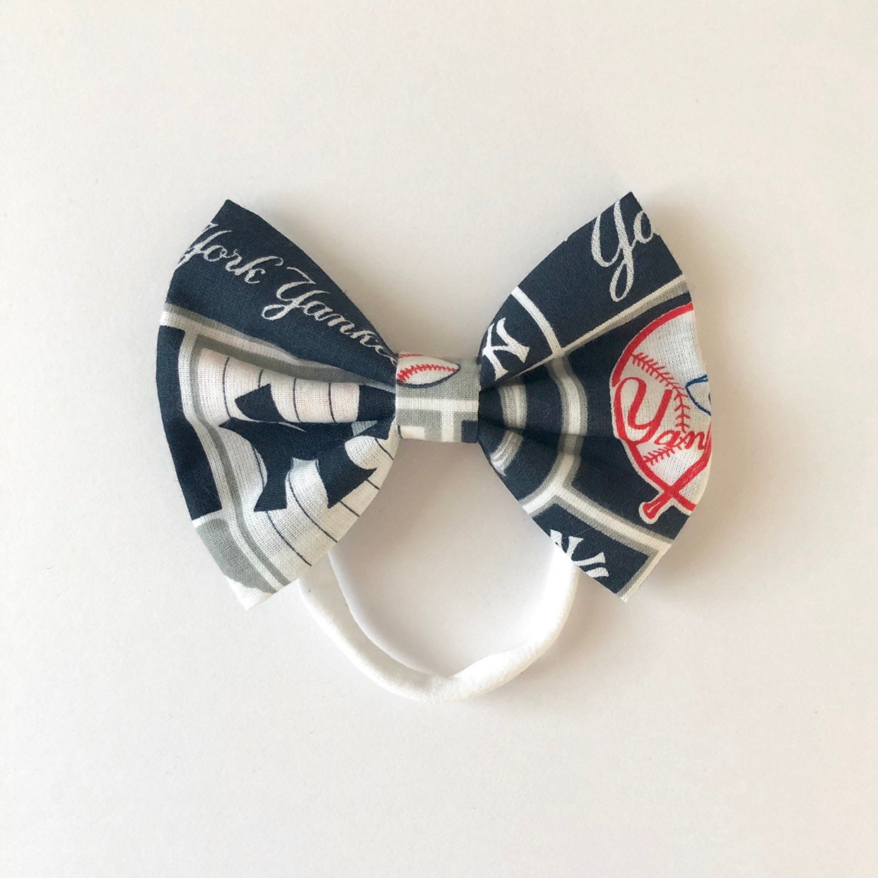 New York Yankees Bow Headband or Hair Clip Baseball Bow | Etsy