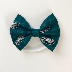 Philadelphia Eagles Bow Headband or Hair Clip; Football Bow; Eagles ...