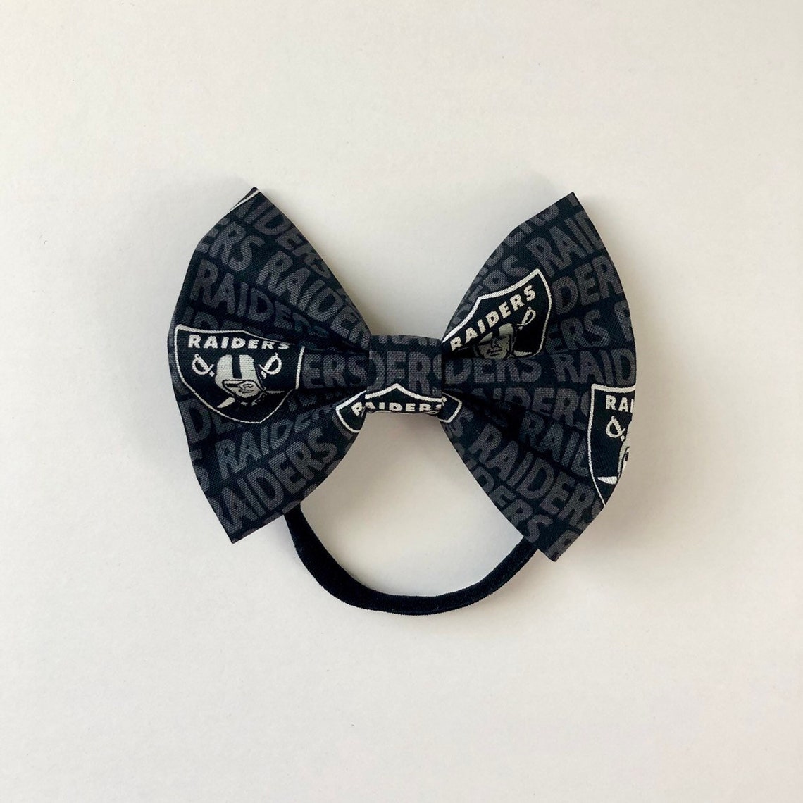 Raiders Bow Headband or Hair Clip Football Bow Las Vegas - Etsy