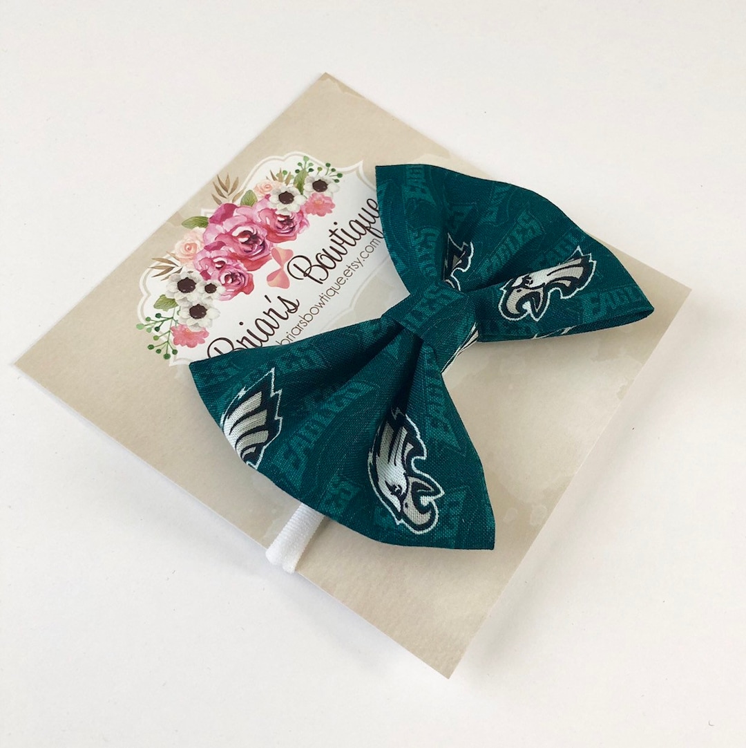 Philadelphia Eagles Bow Headband or Hair Clip; Football Bow; Eagles ...
