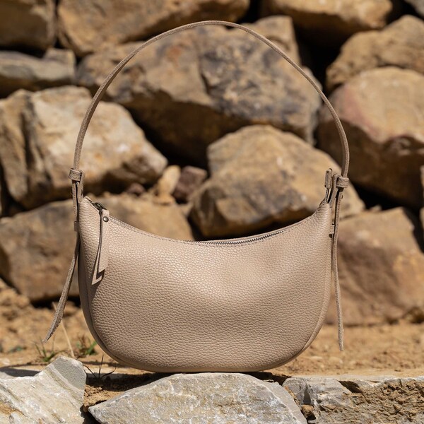 Leather Moon Bag - Etsy UK