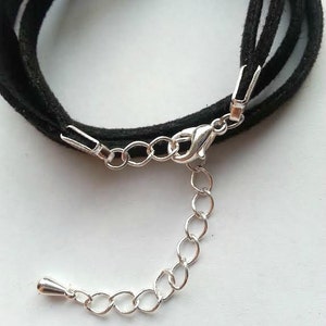 Suede Choker Black Choker Double Wrap Choker Faux-suede - Etsy Canada