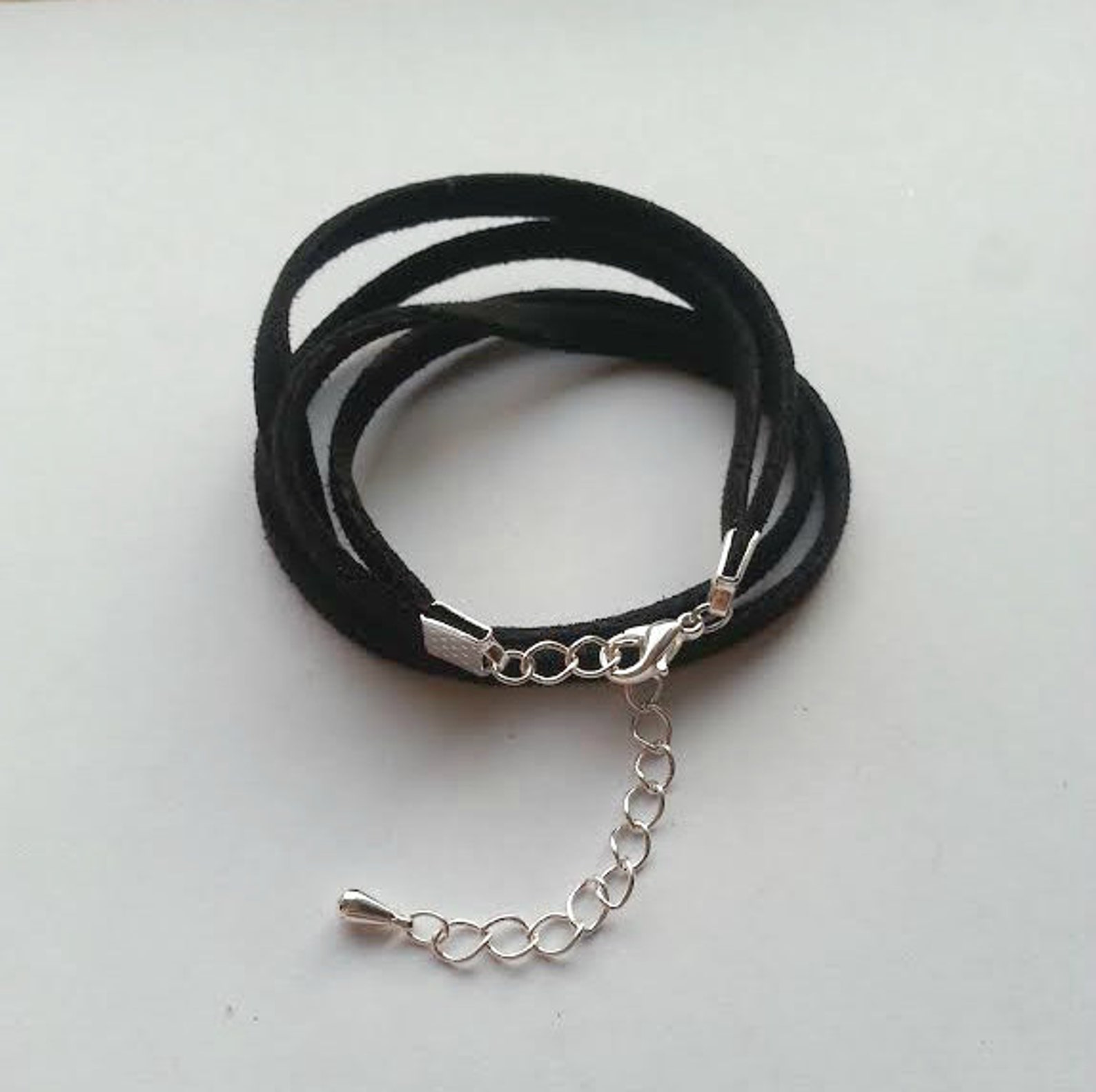 Suede Choker Black Choker Double Wrap Choker Faux-suede - Etsy Canada