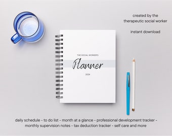 Social Work / Student Social Worker Daily / Weekly Planner / Diary ...
