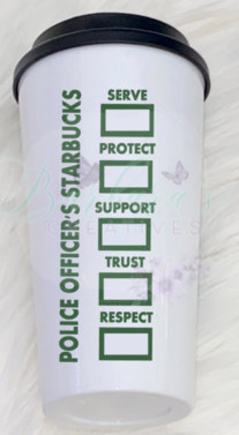 Law Enforcement Personalized Starbucks Style Cup cop - Etsy
