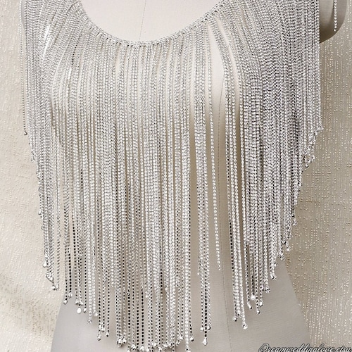 Rhinestone Fringe Chain Overlength Fringe Rhinestone Trim - Etsy