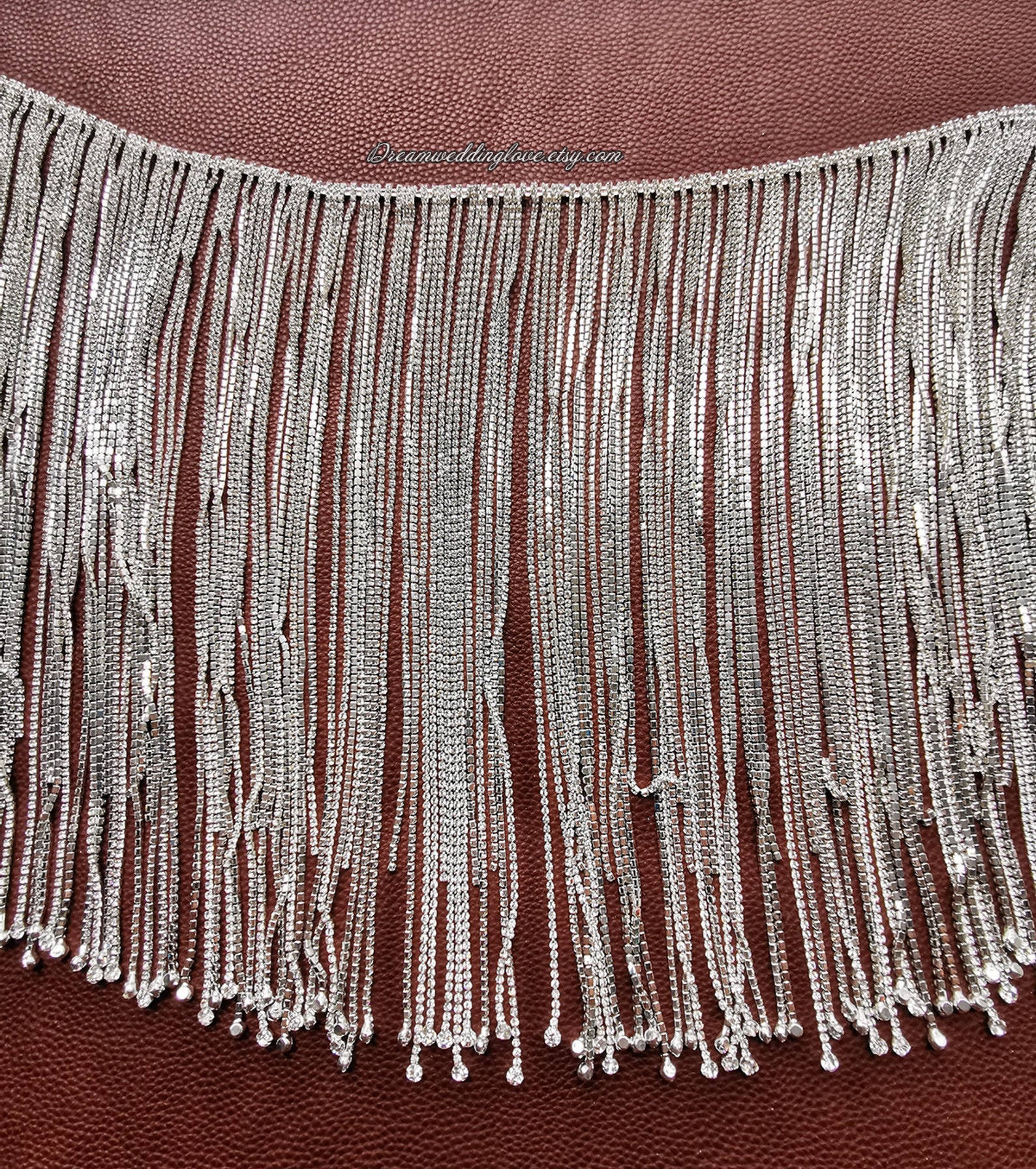 Rhinestone Fringe Chain Overlength Fringe Rhinestone Trim - Etsy