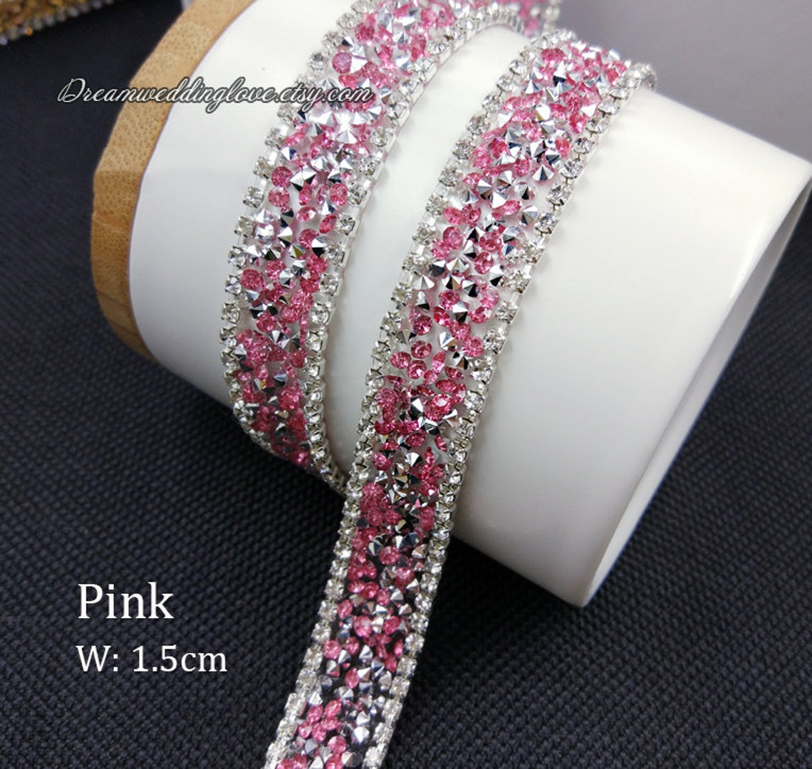 Thin Crystal Trimsclear Beaded rhinestones Trim for | Etsy