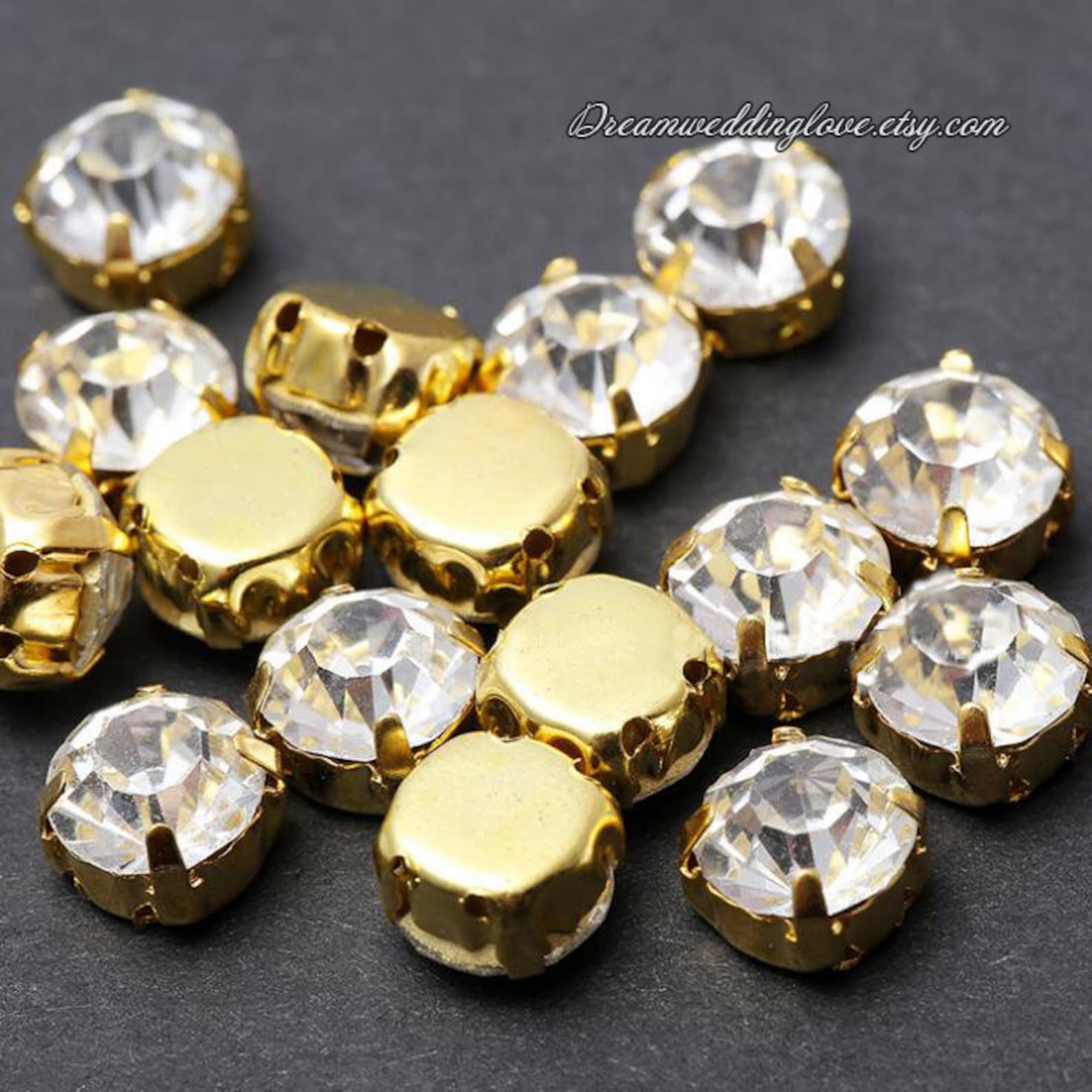 Sew on Chaton 5mm 4mm 4.5mm 3mm Rose Montee Beads Clear | Etsy