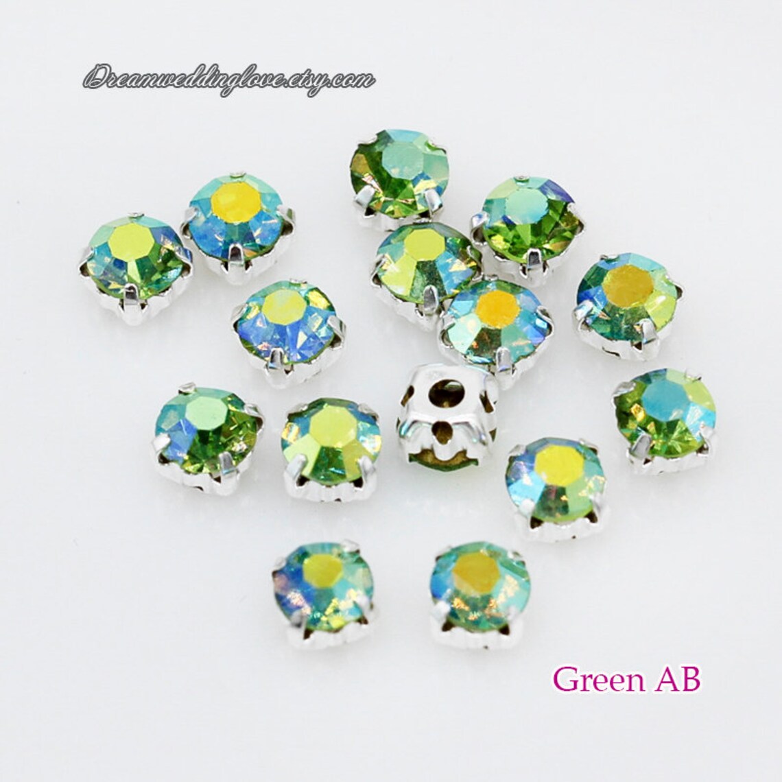 AB Montee beads series 3mm 4mm 5mm 6mm Round Sew On | Etsy