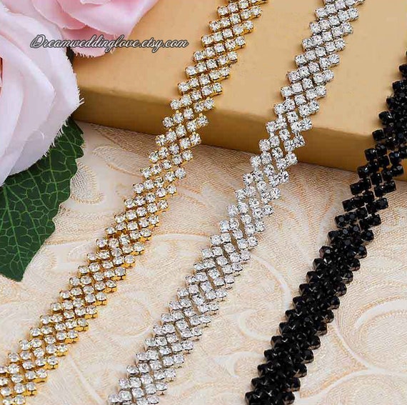 High Quality Rhinestone Trim by the Yard Rhinestone Collar - Etsy