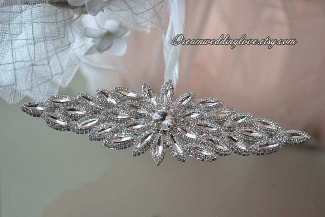 Crystal Applique Diamante Appliquerhinestone Applique Bridal - Etsy