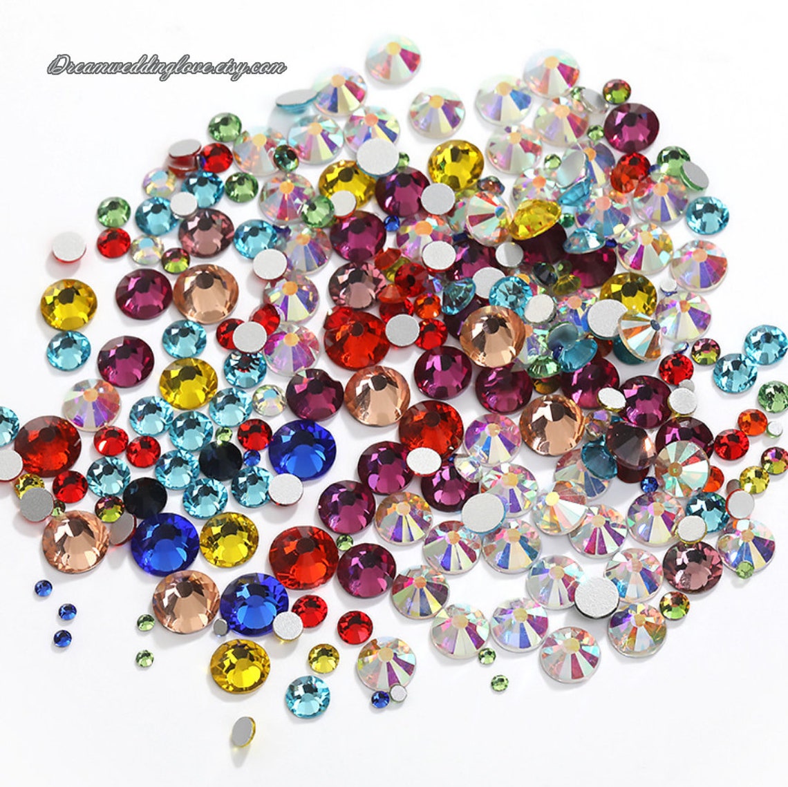 GLASS Flatback High Quality Rhinestones Yellow 1440 2mm 3mm 4mm 5mm ...