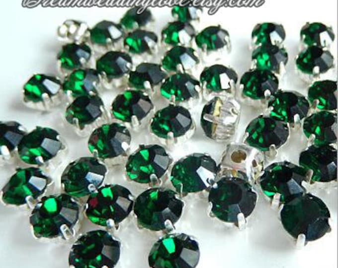 Chaton Montees Sew on Crystal 6mm 7mm 8mm 10mm Clear - Etsy