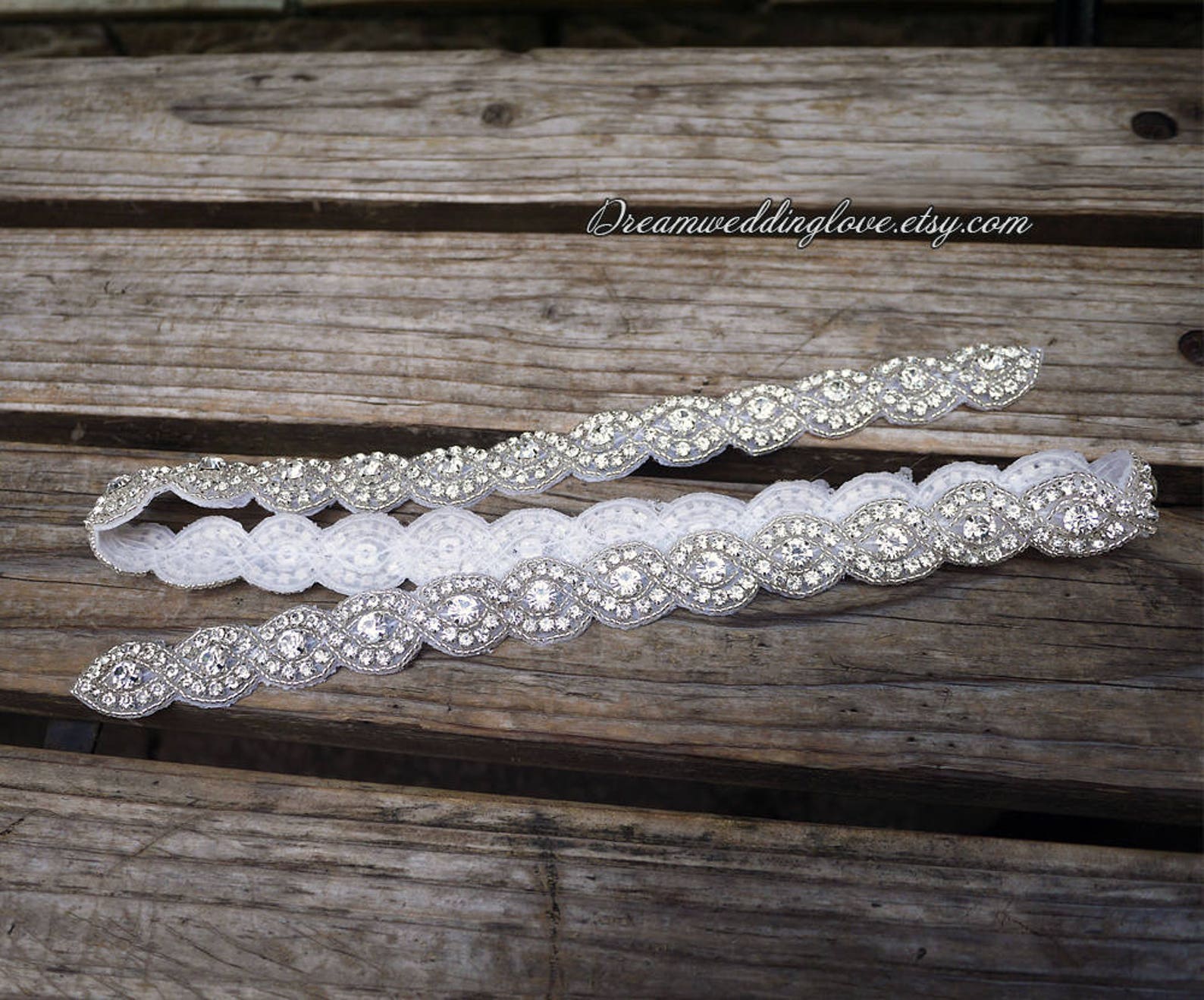 Clean Rhinestone Bead Trim Crystal Bead Applique Bridal Sash | Etsy