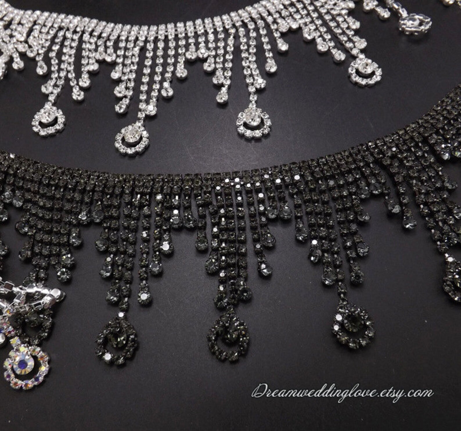 Fringe Rhinestone Trim ,clear Crystal Chain,ab Color Rhinestone Trim ...