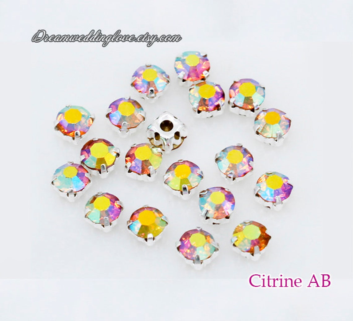 AB Montee beads series 3mm 4mm 5mm 6mm Round Sew On | Etsy