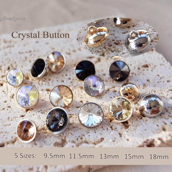 Crystal Buttons - Etsy